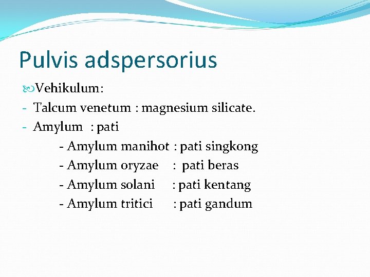 MEMILIH BENTUK SEDIAAN OBAT dr Bambang Hermanto MS