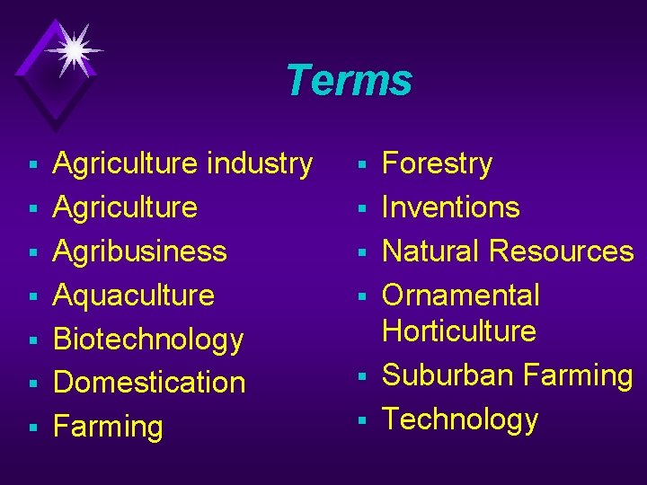 Determining The History Of Agriculture Student Learning Objectives