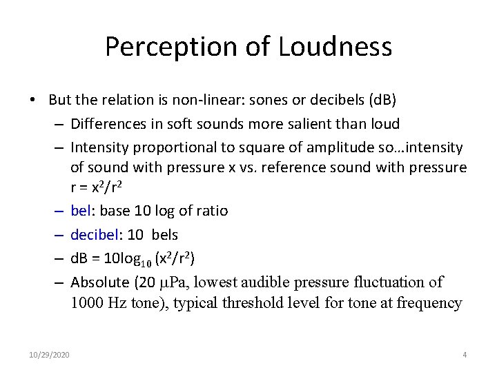 Speech Perception CS 4706 Pitch Perception But do