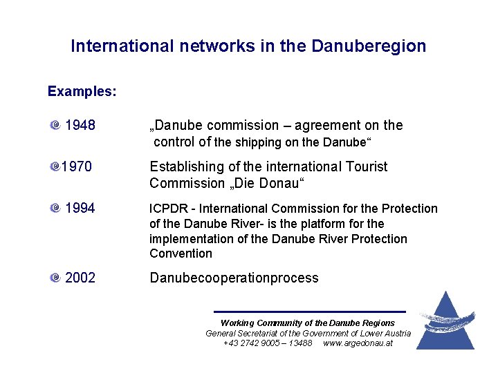 Working Community of the Danube Regions 20 years
