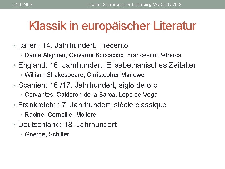DIE WEIMARER KLASSIK 1786 1805 V 5 Literaturgeschichte