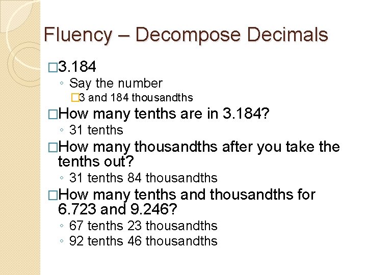 Module 2 Lesson 14 Objective Use decimal multiplication