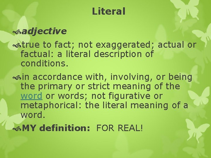 Figurative LanguageFigures of Speech Figures of Speech Figures