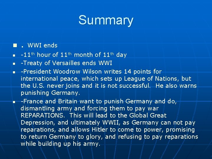 A Flawed Peace The Treaty of Versailles Ch
