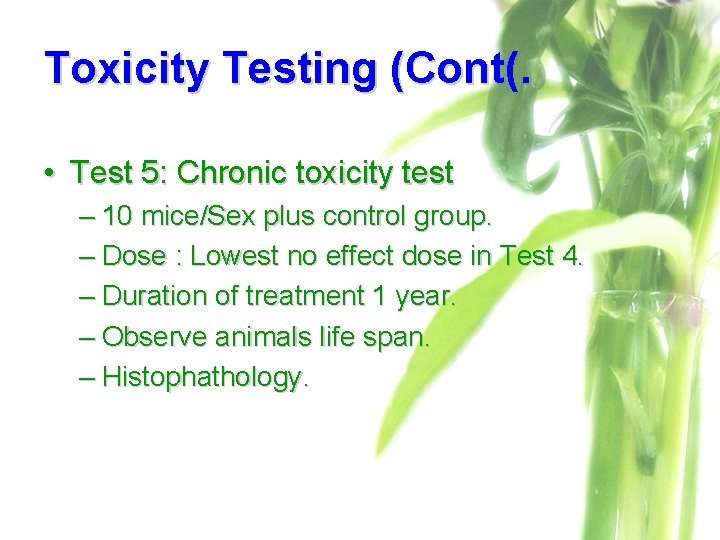 Approval of Natural Chemopreventive Product Scope of The