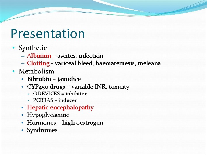Chronic Liver Disease Tim Badcock FY 1 Colorectal