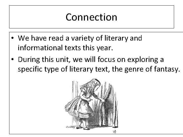 Characteristics of Fantasy Vocabulary Key VocabularyConcept Definition ...