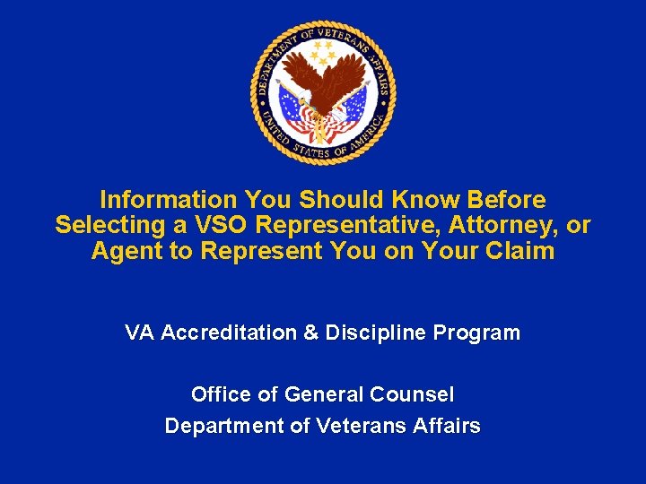 Information You Should Know Before Selecting a VSO