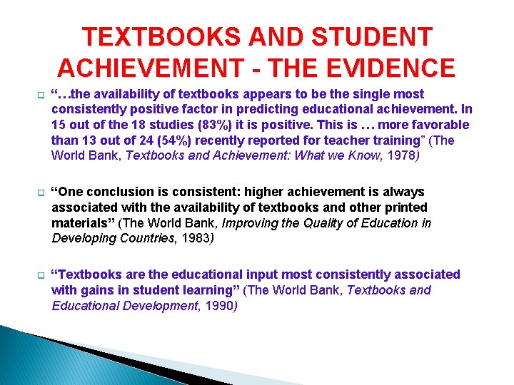 TEXTBOOK PROVISION IN TANZANIA A REVIEW OF THE
