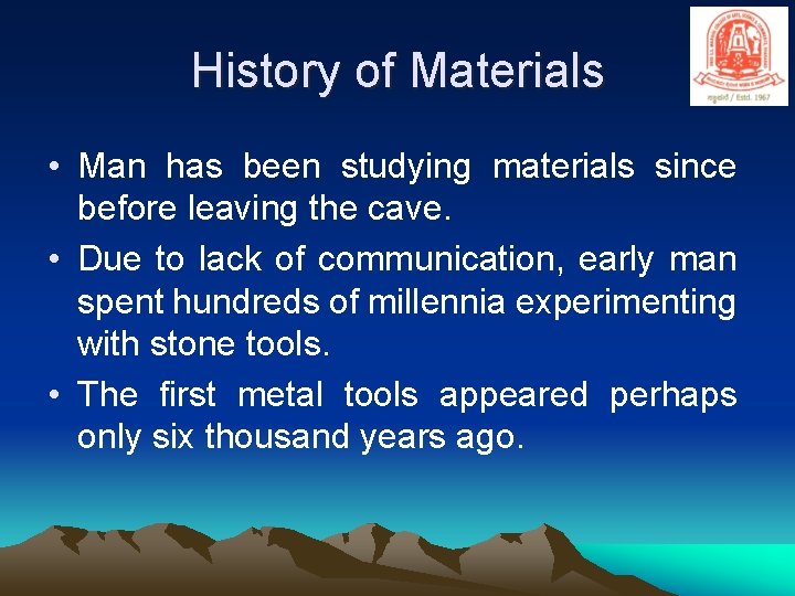 Materials Science Role Its Importance Dr A R