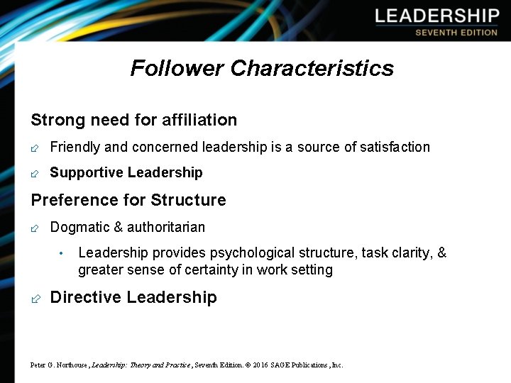 Chapter 6 PathGoal Theory Overview PathGoal Theory Perspective