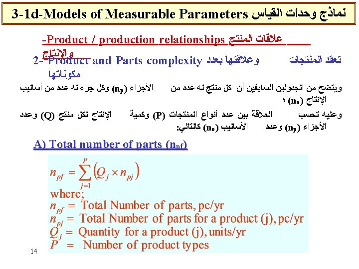 IE 469 Manufacturing Systems 694 III Fundamentals Analysis