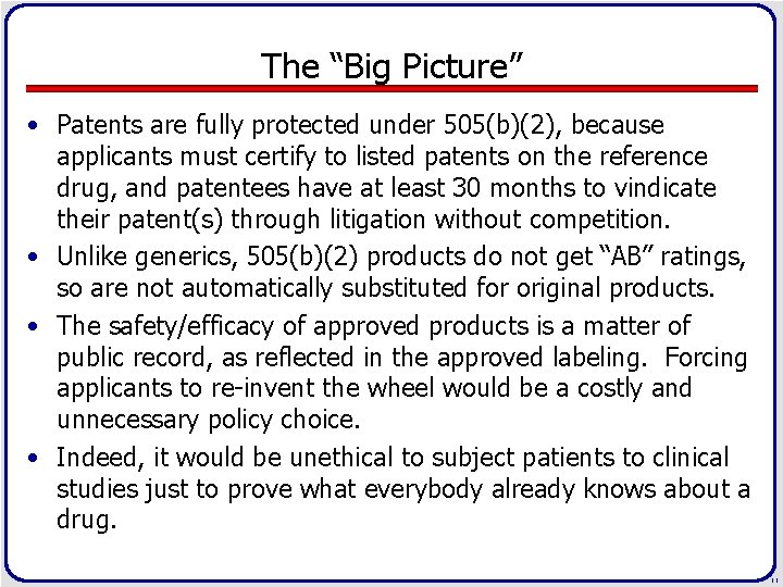 Deciphering Section 505b2 and Its Implications for Innovation