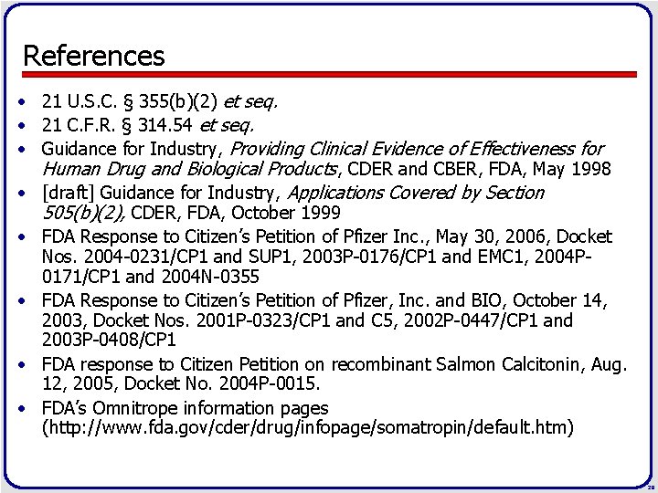 Deciphering Section 505b2 and Its Implications for Innovation