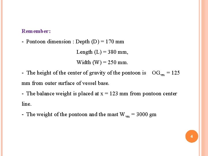 EXPERIMENT 2 BUOYANCY FLOTATION METACENTRIC HEIGHT PART 2