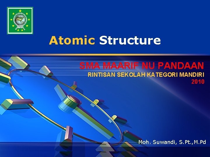LOGO Atomic Structure SMA MAARIF NU PANDAAN RINTISAN