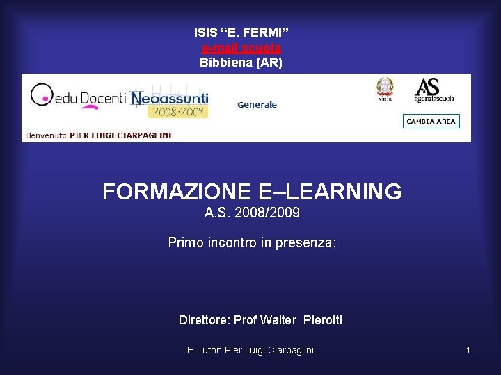 ISIS E FERMI email scuola Bibbiena AR FORMAZIONE