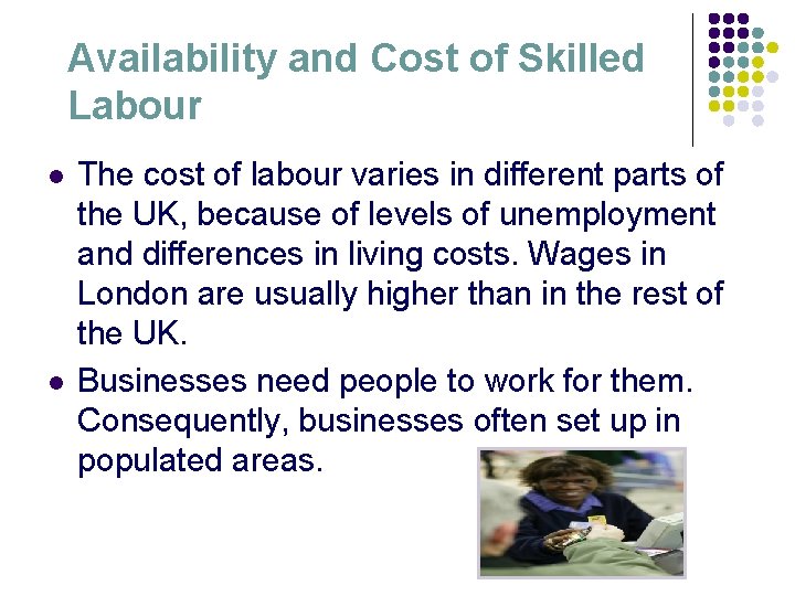 Factors that Influence Location of Business Starter questions