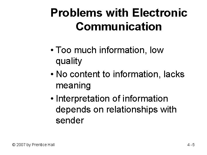 Chapter 4 Building Relationships by Communicating Supportively 2007