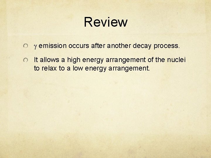 Nuclear Chemistry Introduction goals and review Chapter Outline