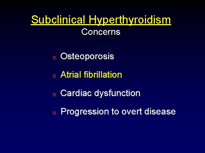 Impact of MildSubclinical Thyroid Disease on Cardiovascular Health