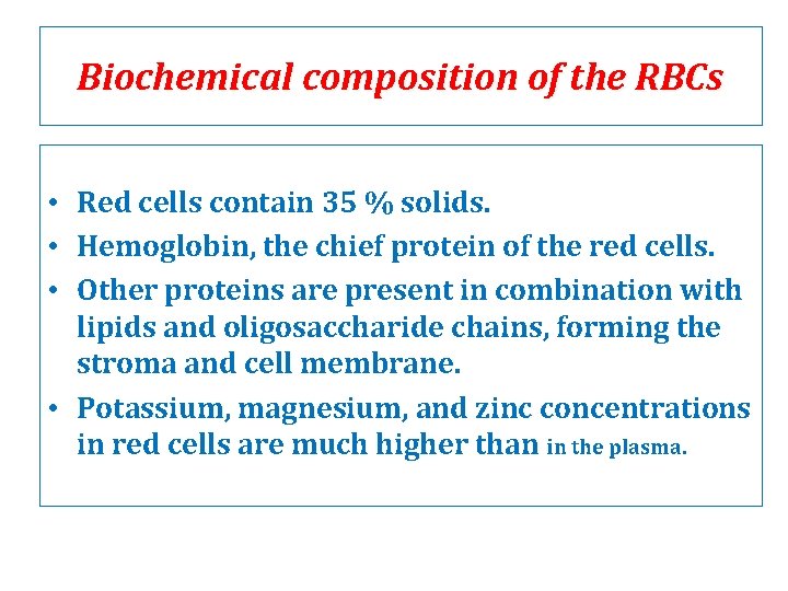 Metabolism of Red Blood Cells RBCs HMIM 224