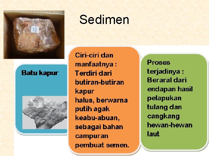 BERBGAI CONTOH BATUAN BEKU SEDIMEN DAN METAMORF Oleh