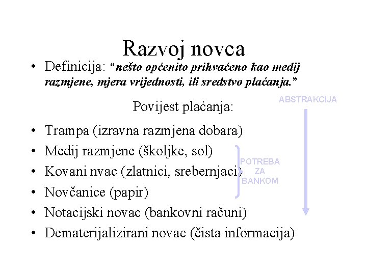 e Commerce Plaanje Novac i bankarski sustavi Ciljevi