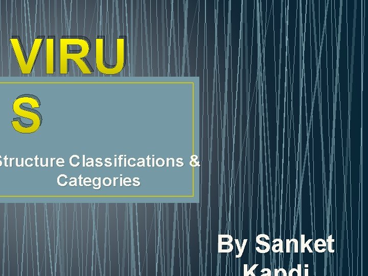 VIRU S Structure Classifications Categories By Sanket WHAT