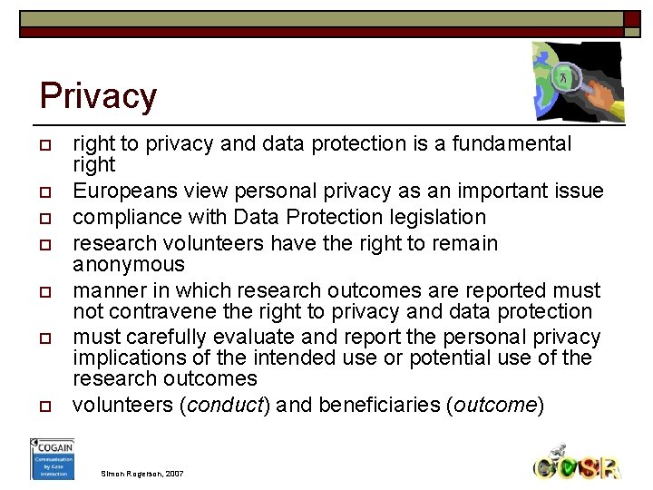 The Ethical Dimension of Collaboration Professor Simon Rogerson