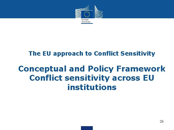 Introduction to fragility and conflict sensitivity Tools Principles