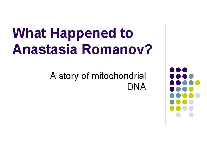 What Happened to Anastasia Romanov A story of