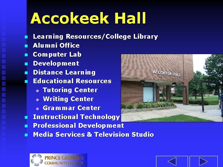 New Employee Orientation Prince Georges Community College Table