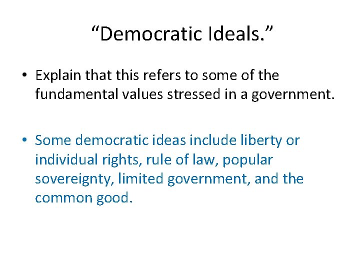 What type of Government do we have Unit