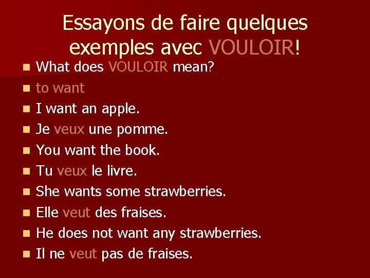 Verb Terms you must know n Infinitive this