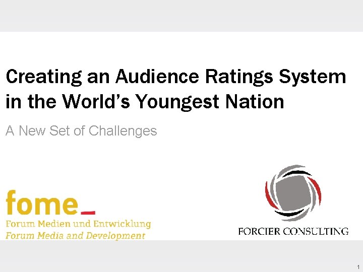 Creating an Audience Ratings System in the Worlds