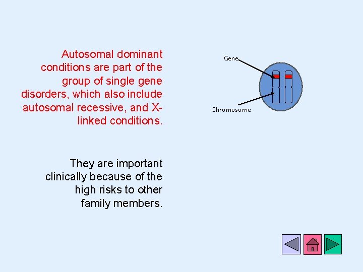 Autosomal dominant inheritance Risks to children where both