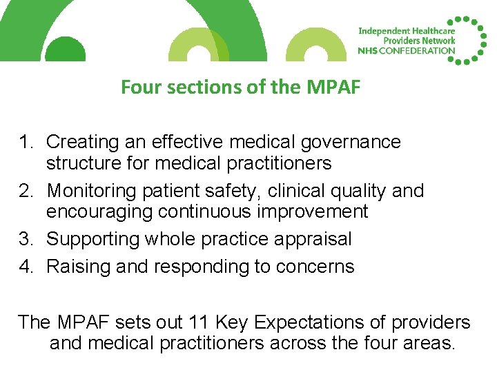 Medical Practitioners Assurance Framework MPAF Template slides for