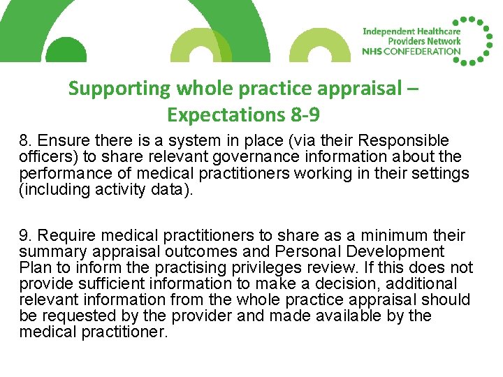 Medical Practitioners Assurance Framework MPAF Template slides for