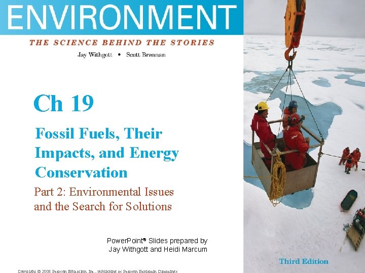 Ch 19 Fossil Fuels Their Impacts and Energy