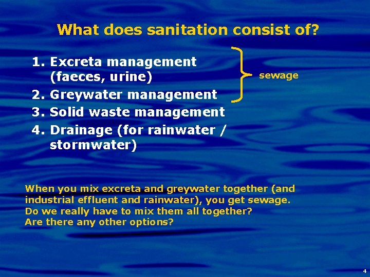 Sustainable Sanitation for all Dr Elisabeth v Mnch