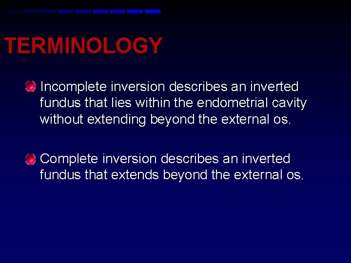 UTERINE INVERSION ANUPAMA TAMRAKAR OBGYN YNC 1 Introduction