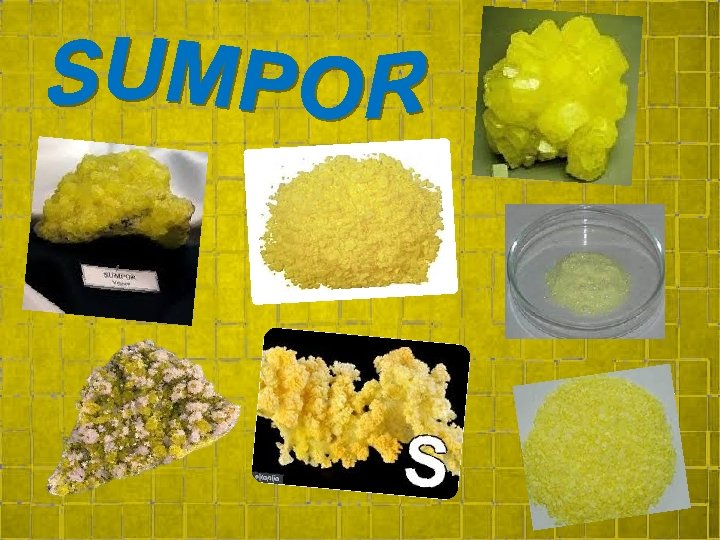 ta je sumpor Sumpor je hemijski element koji