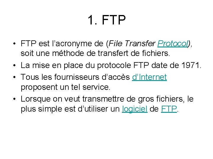 Les protocoles de la couche application Chapitre 7