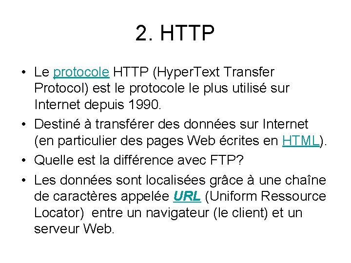 Les protocoles de la couche application Chapitre 7
