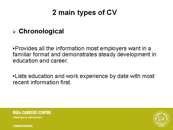 Marketing yourself on paper Effective CVs Karl Fraser