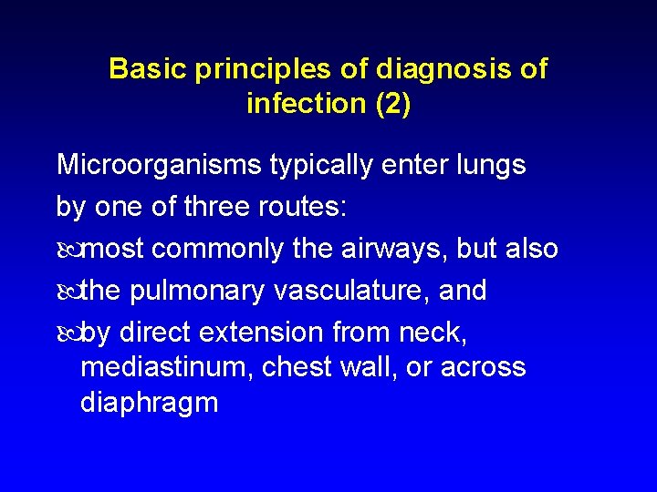 Pulmonary infection immunosuppression Causes of immunosuppression ...