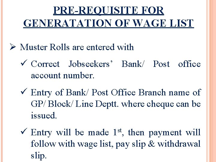 EMUSTER ROLL EMEASUREMENT BOOK WAGE LIST PAY SLIP