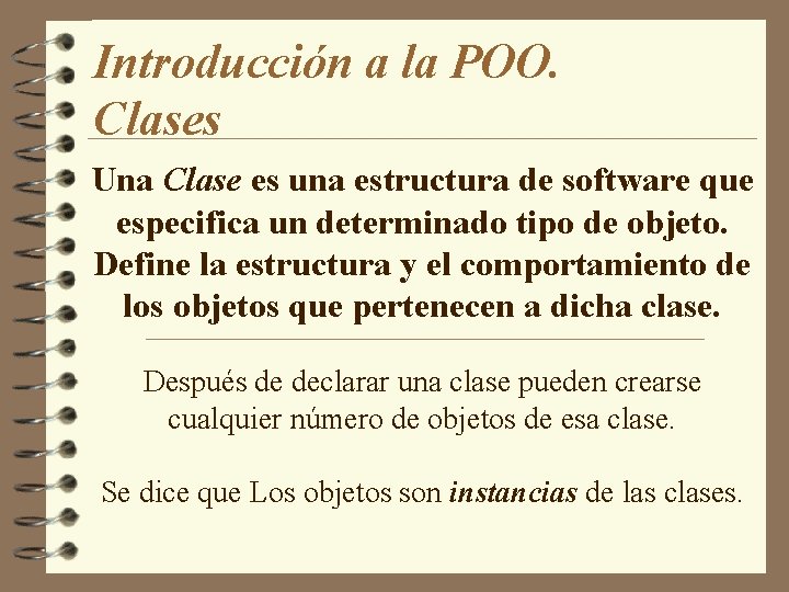 Introduccin a la POO Qu es la programacin