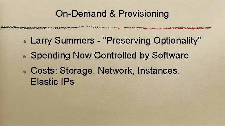 Amazon Web Services The Basics About Sean Hull